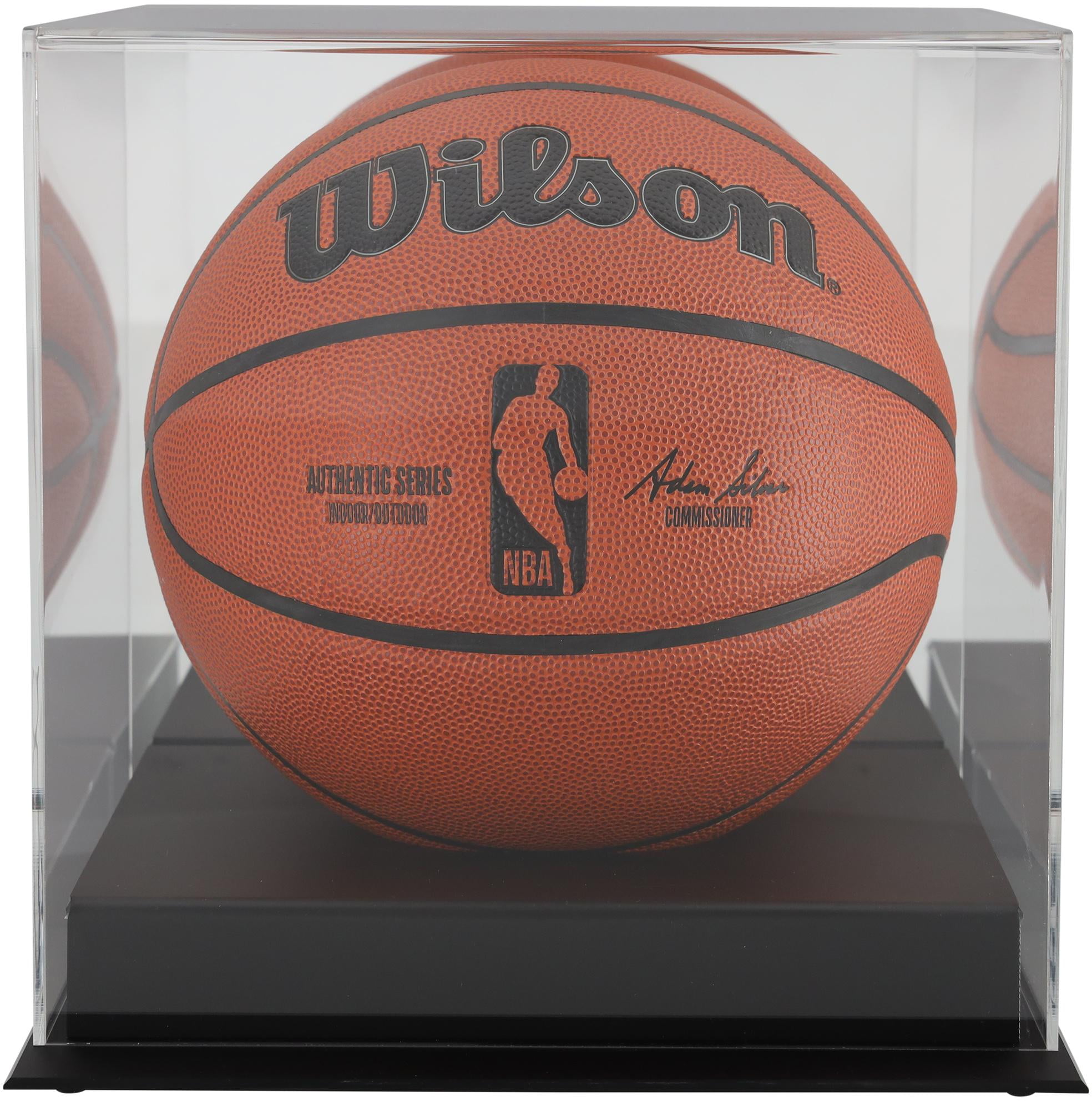 Black Base Basketball Display Case and Mirror Back with Matte Finish ...
