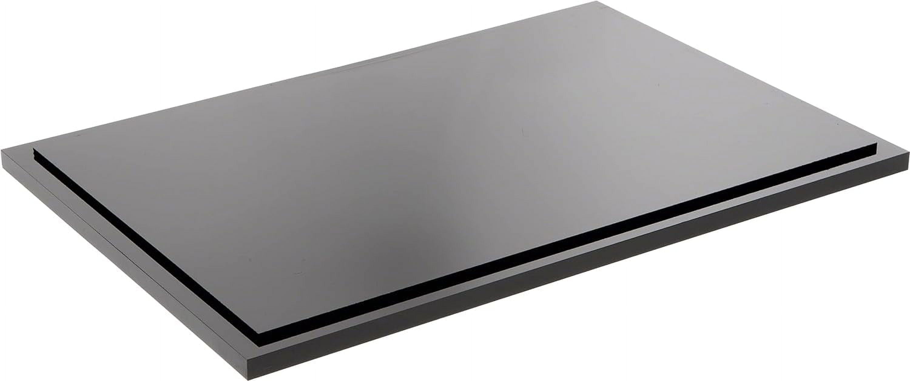 Black Rectangular Display Base, 12.625" W X 8.625" D X 0.5" H, Pack Of ...