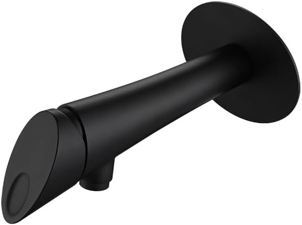 Black Basin Faucet Wall Mounted Bathroom Faucet Hot and Cold Mixer Tap ...