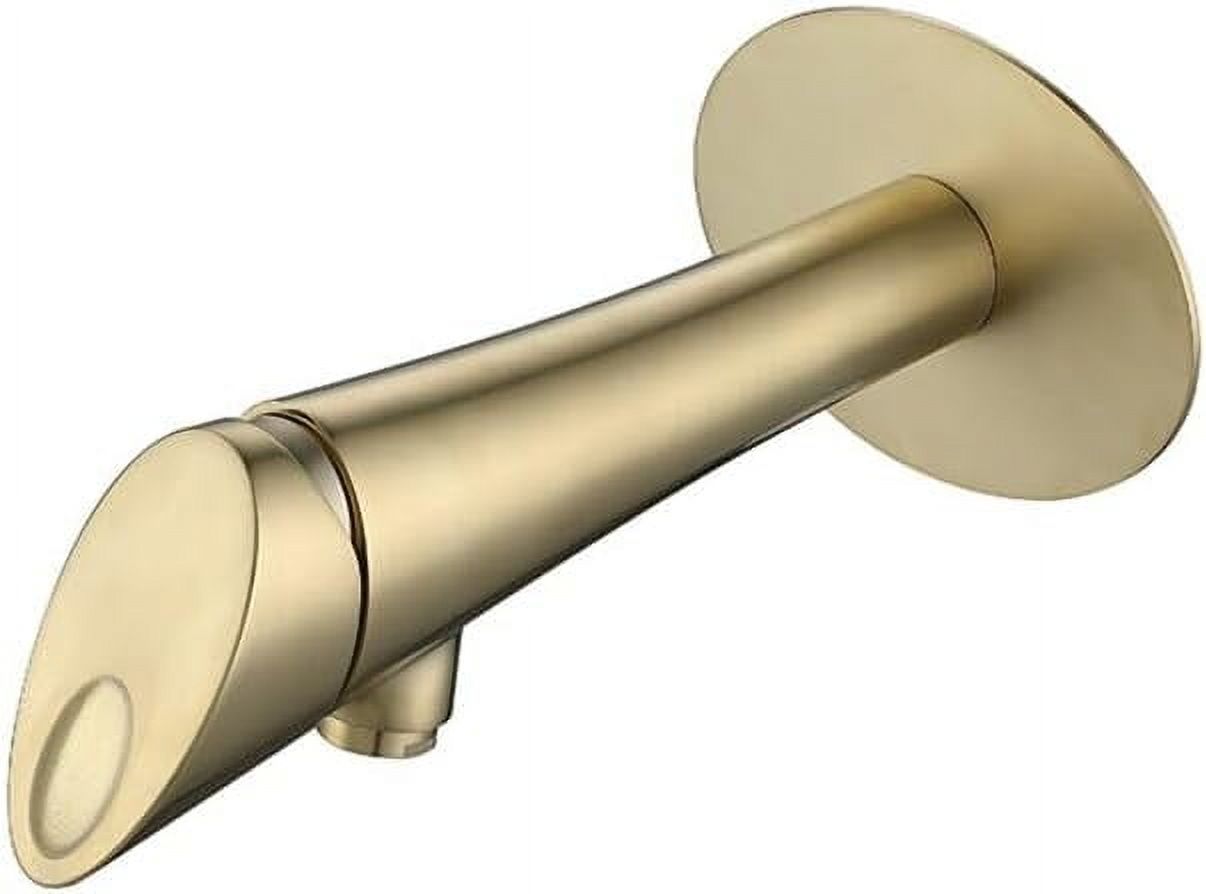 Black Basin Faucet Wall Mounted Bathroom Faucet Hot and Cold Mixer Tap ...