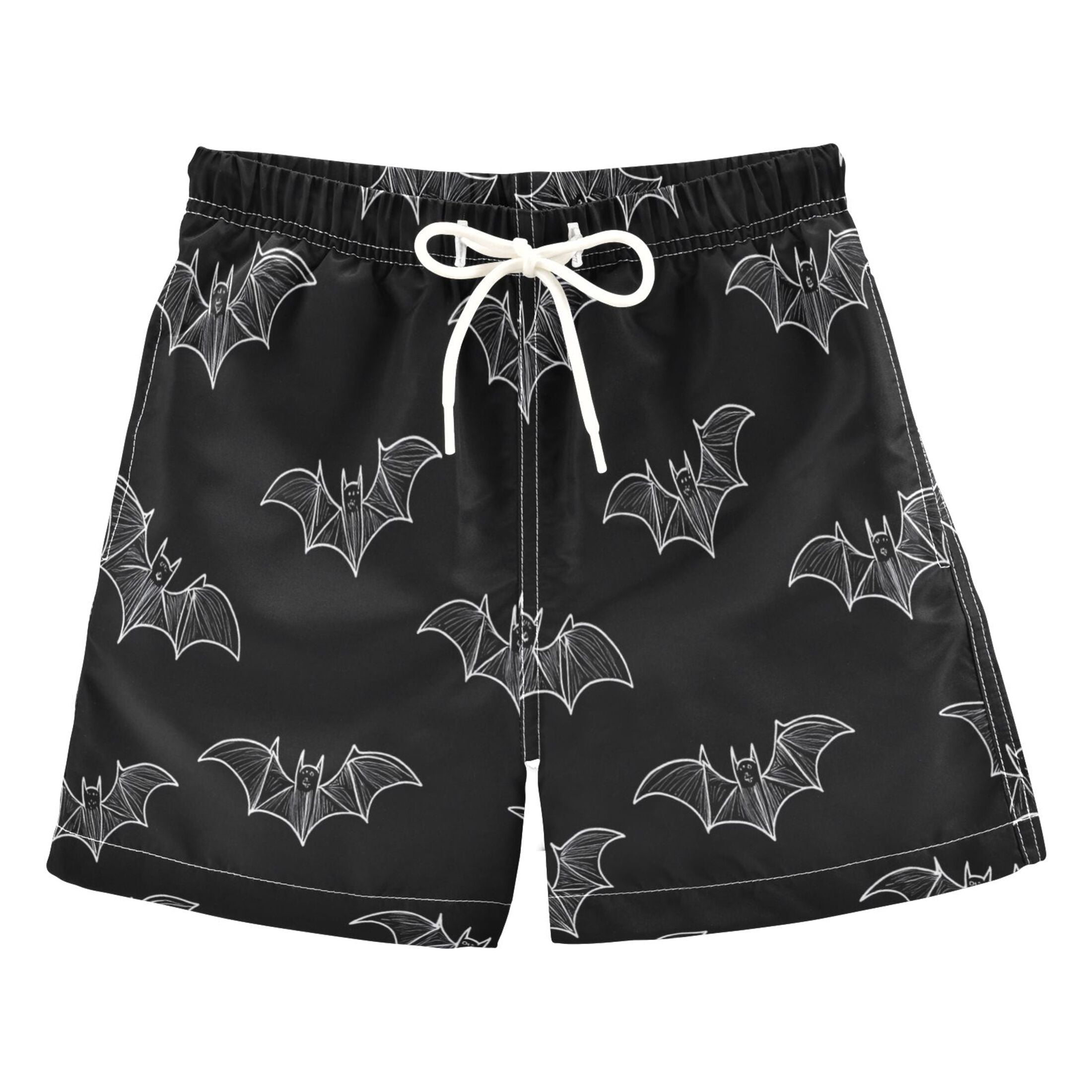 Black Bat Boys' Swim Trunks Beach Pool Shorts Quick Dry Soft Fabric ...