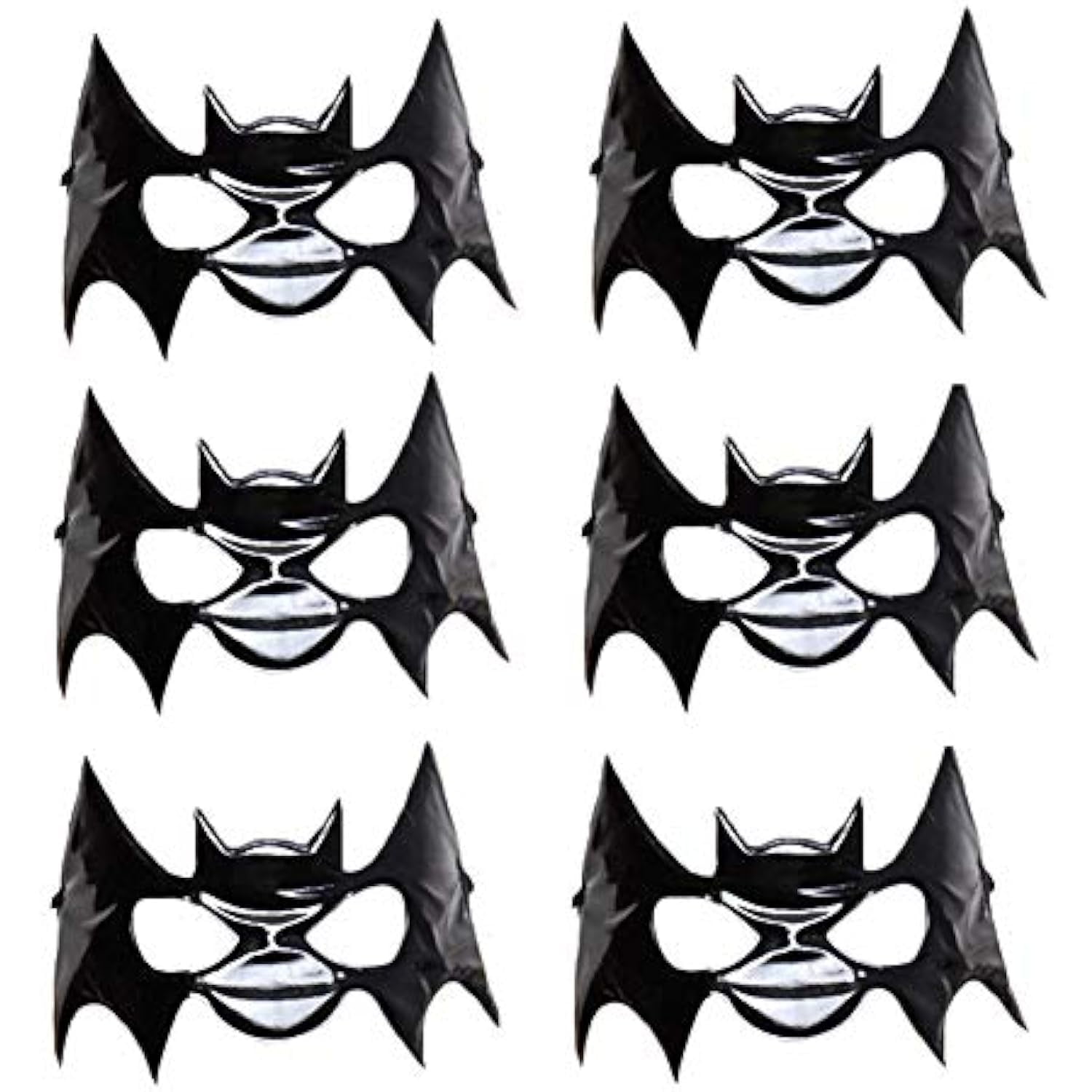 Black Bat Costume Accessory Masks, 6 Pack Set - Walmart.com