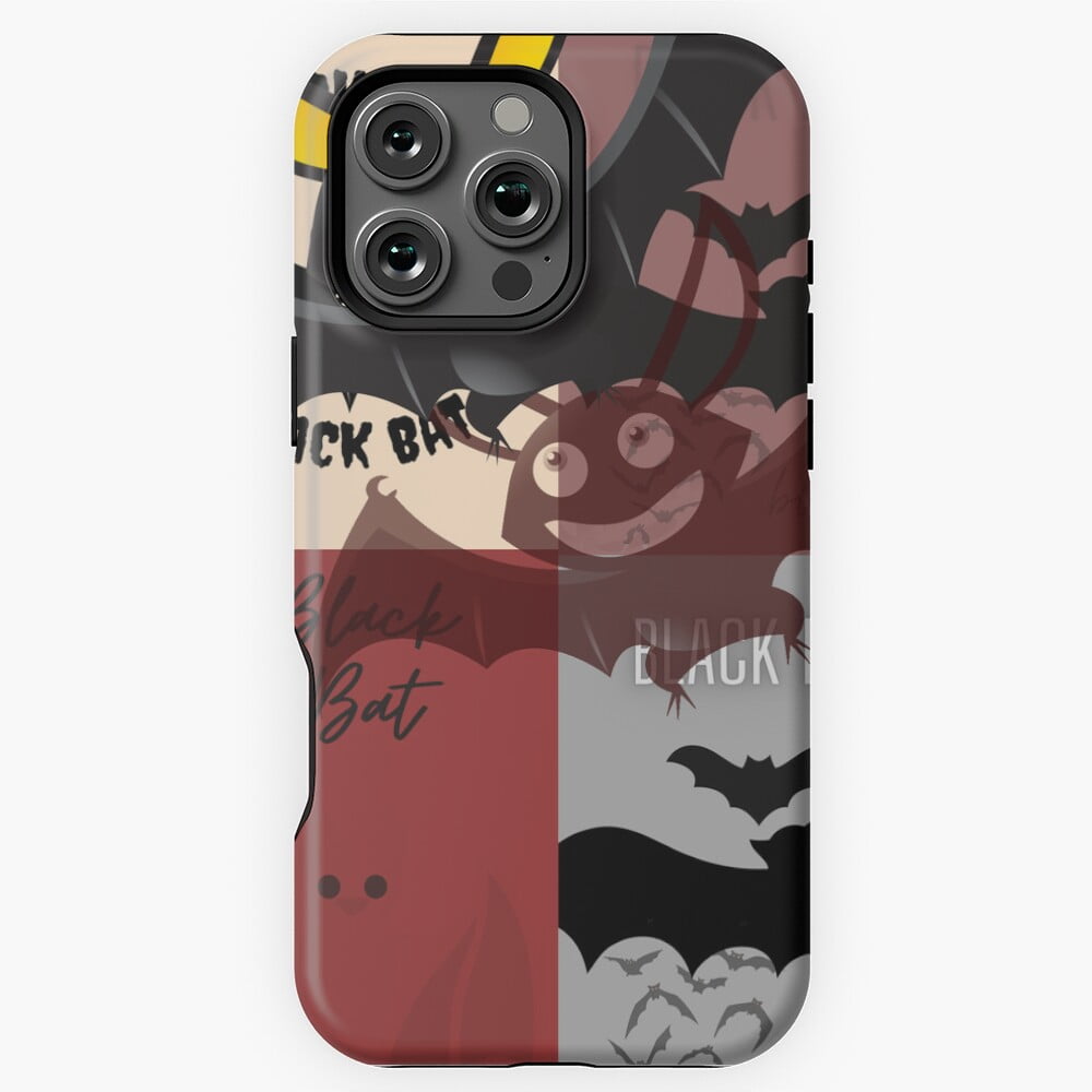 Black Bat Creepy horror bat Night sky Creature Vampire bats Phone Case ...