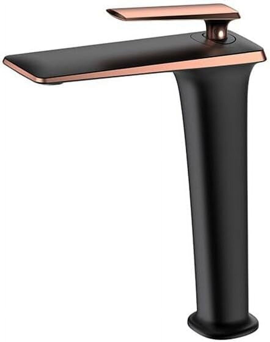 Black Bathroom Basin Faucet Cold and Hot Water Mixer Tap White Deck ...
