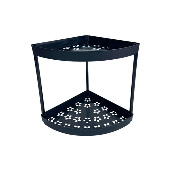 Black Bathroom Shelf Rack Freestanding Corner Storage For Toiletries ...