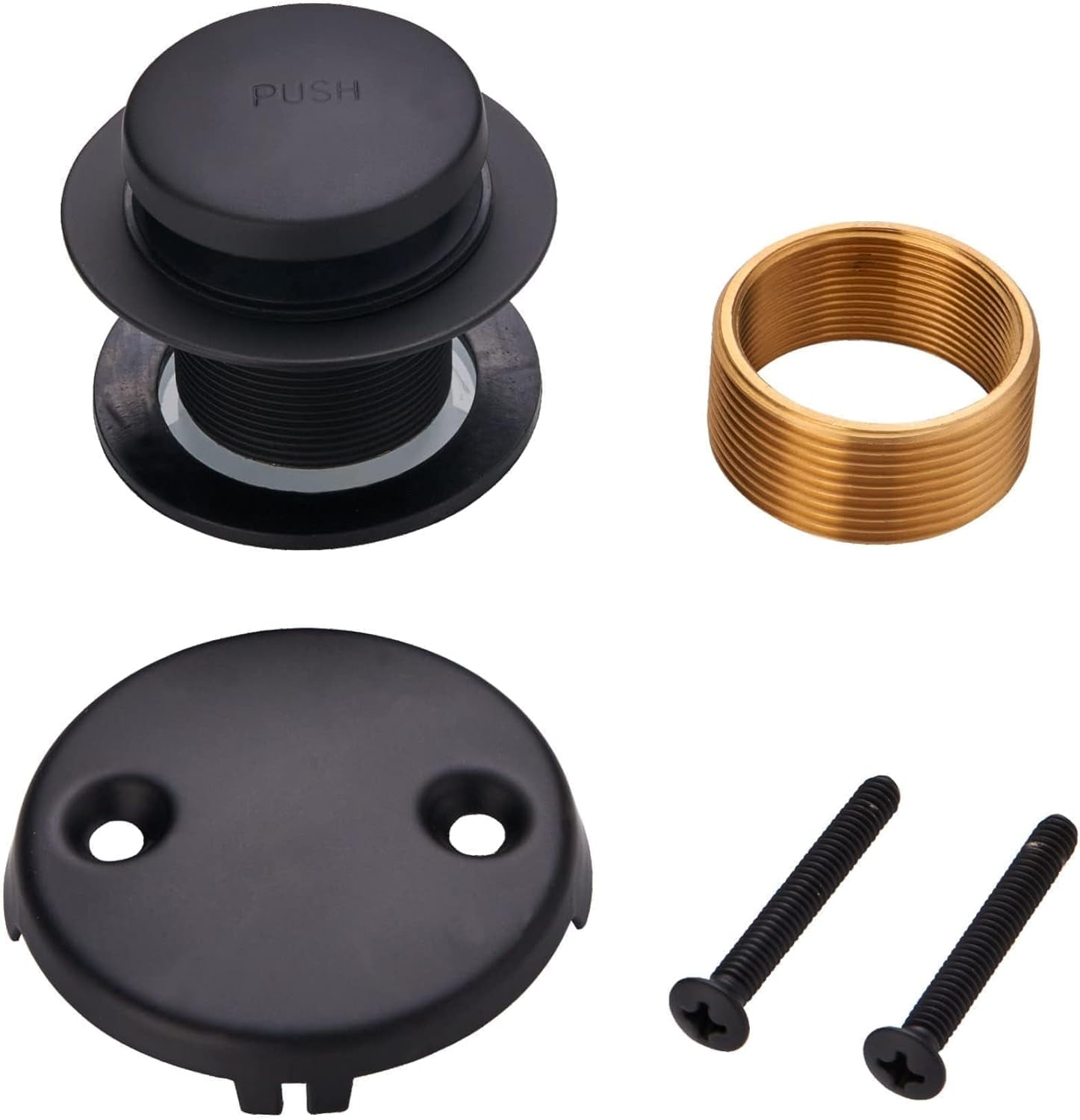 Black Bathtub Drain Tip Toe Tub Conversion Kit Assembly, Tub Drain Trim ...