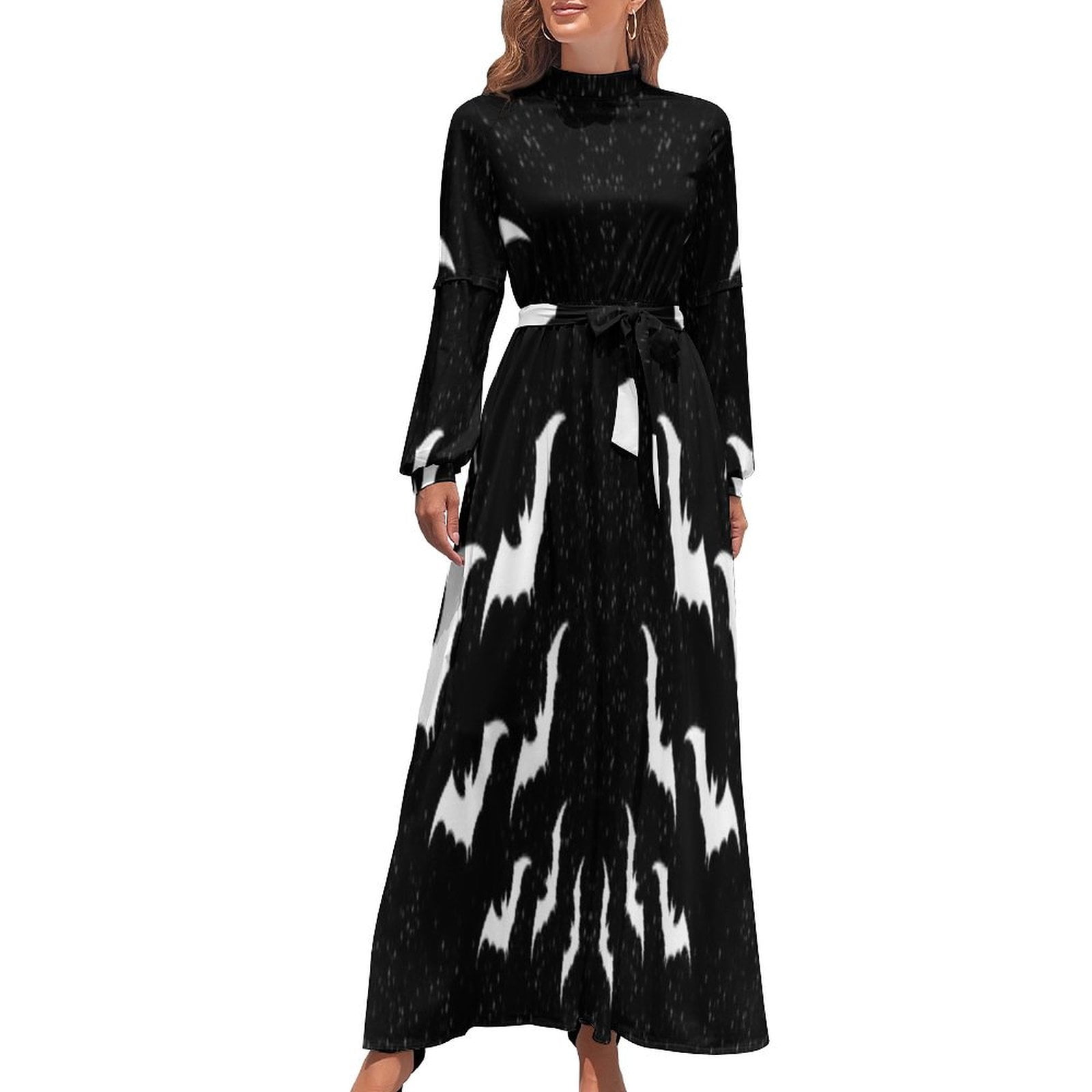 Black Bats Long Dress Women's Summer Skirt Dress for Women Prom Dresses ...