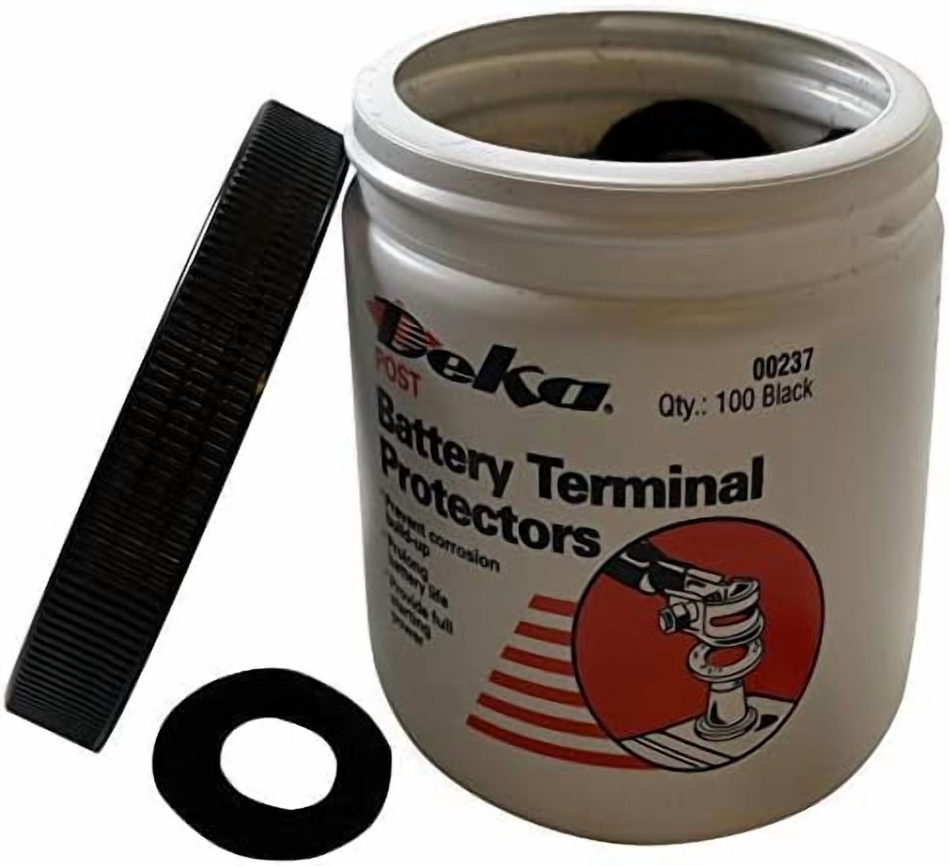 Black Battery Top Post Terminal Protectors - Jar of 100 - Made in USA ...