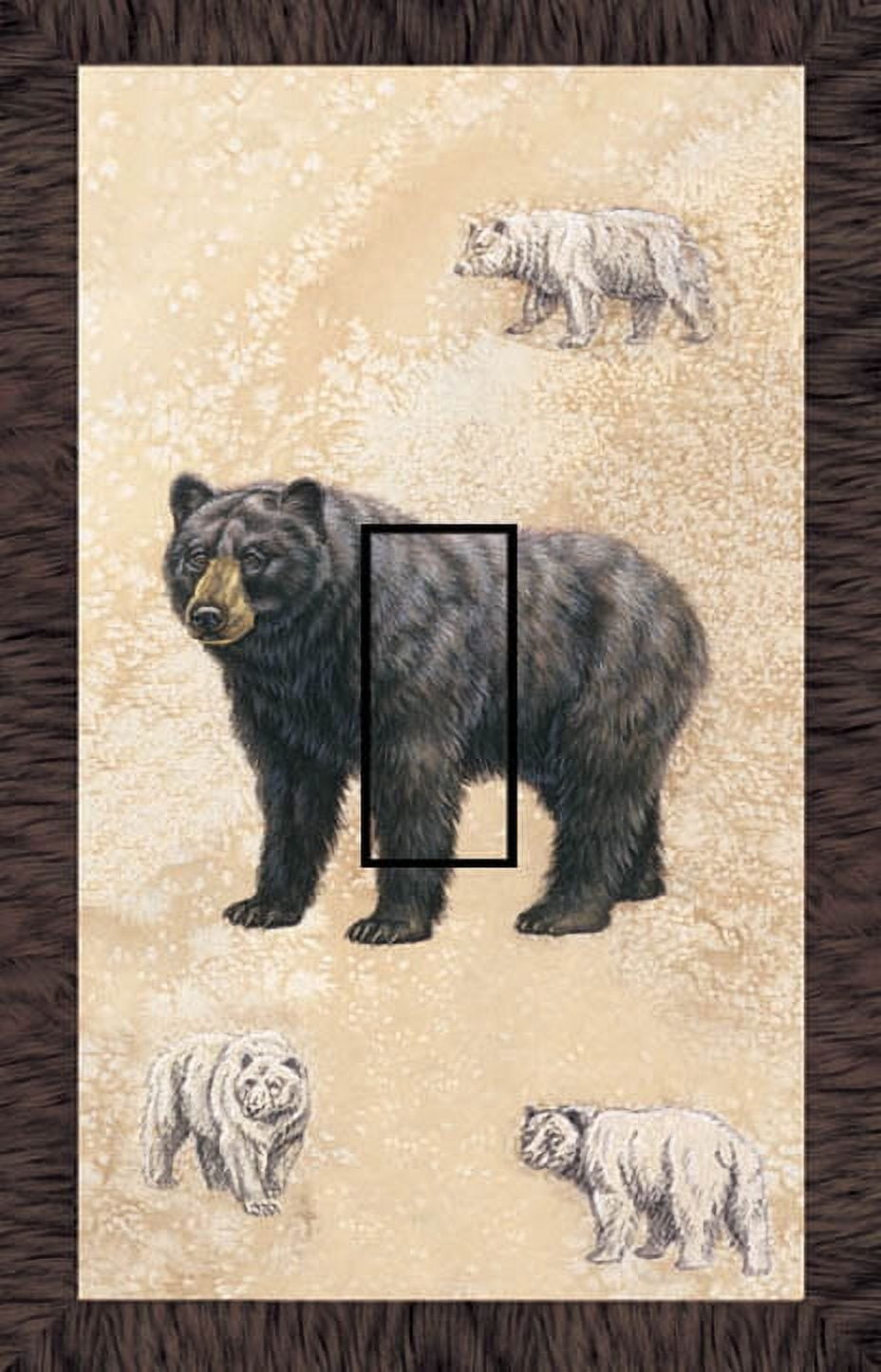 Black Bear 1C Single Toggle SwitchStix Peel and Stick Art Deco Switch ...