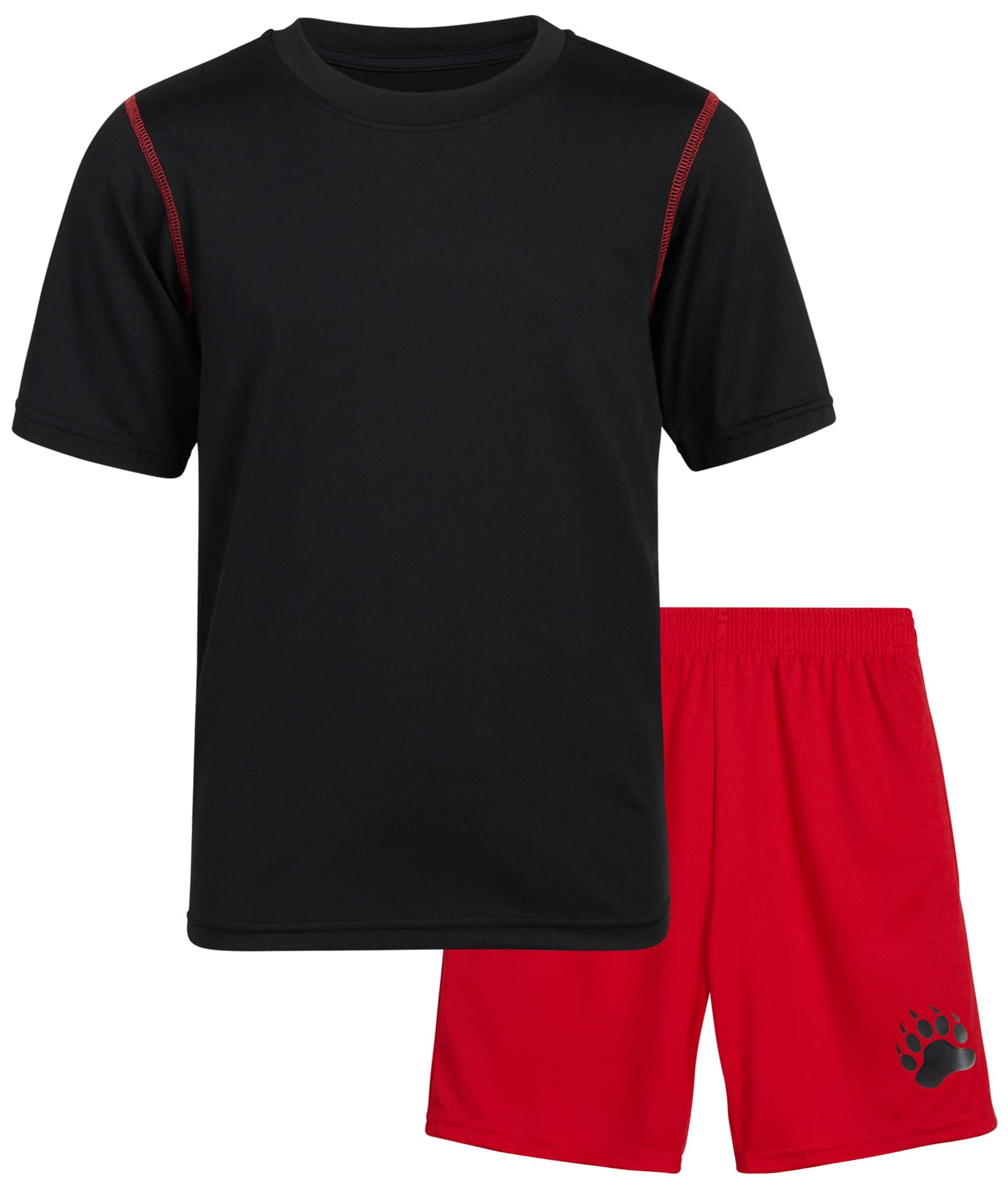Black Bear Active Boys Short Sets - 2 Piece Short Sleeve T-Shirt and ...