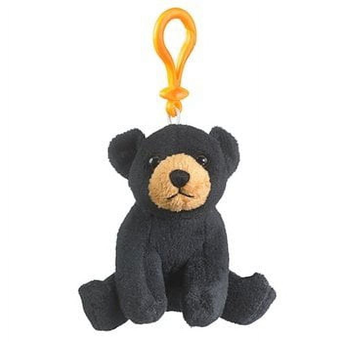 Black Bear Stuffed Animal Backpack Clip Toy Keychain WildLife - Walmart.com