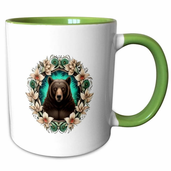 3drose, Black Bear Surrounded by Yucca Flower New Mexico State Tattoo ...