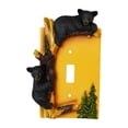 Black Bear Switch Cover Home Decor - Wildlife Bear Climbing Tree Rustic ...
