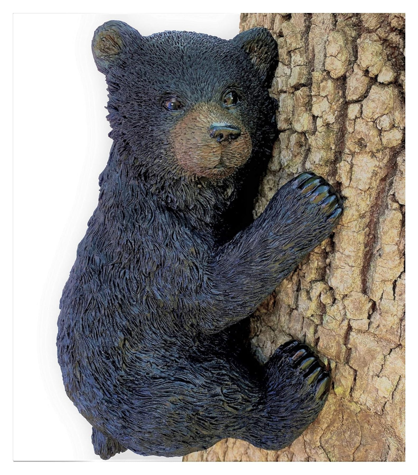Black Bear on a Tree - Garden Decor/Yard Decorative Sculpture/Baby Bear ...