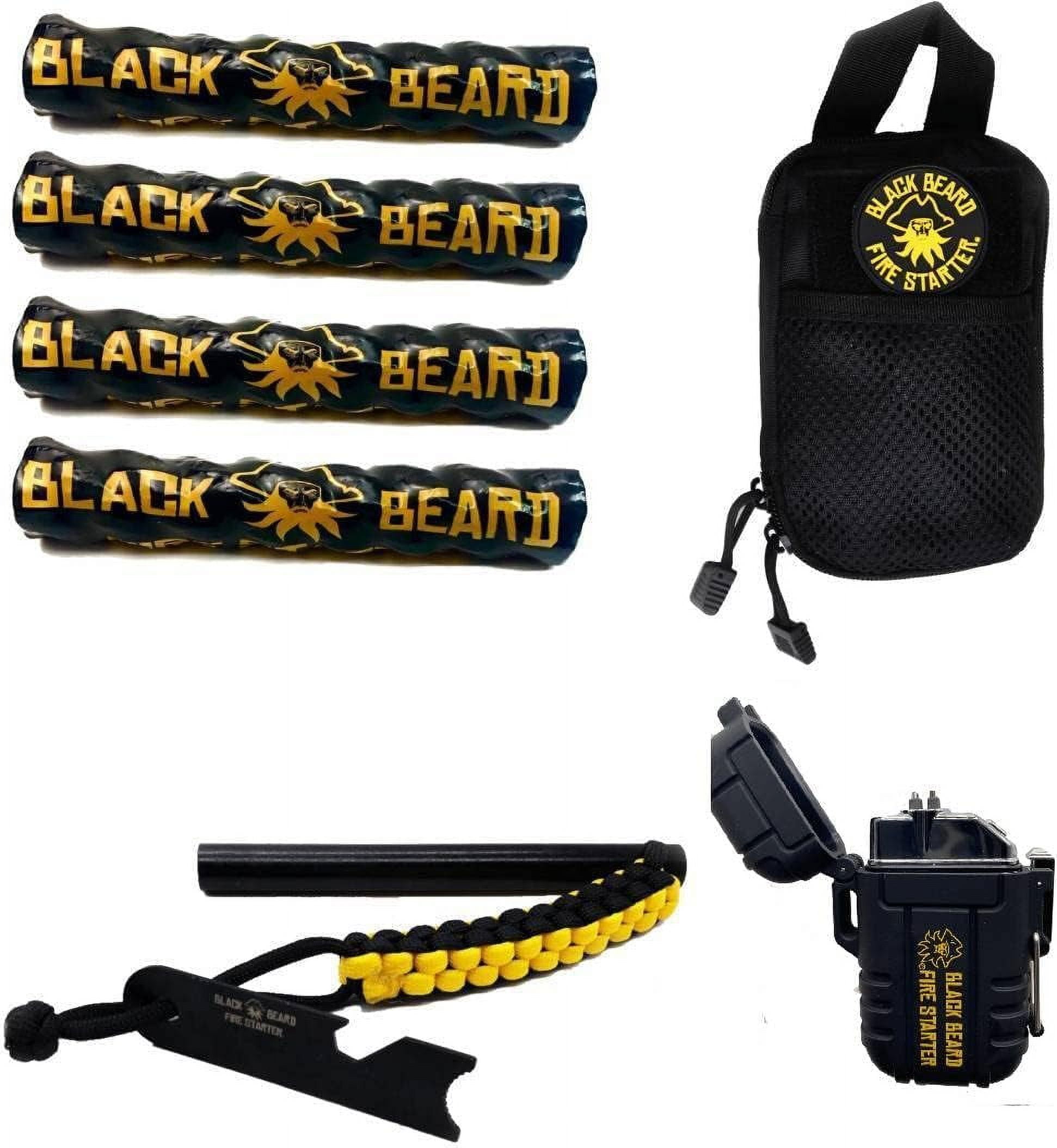 Black Beard Pirate's Plunder Fire Starter Kit with Waterproof Plasma ...