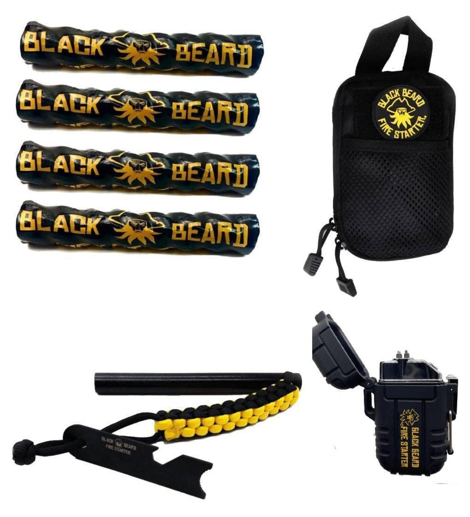 Black Beard Pirate's Plunder Fire Starter Kit with Waterproof Plasma ...