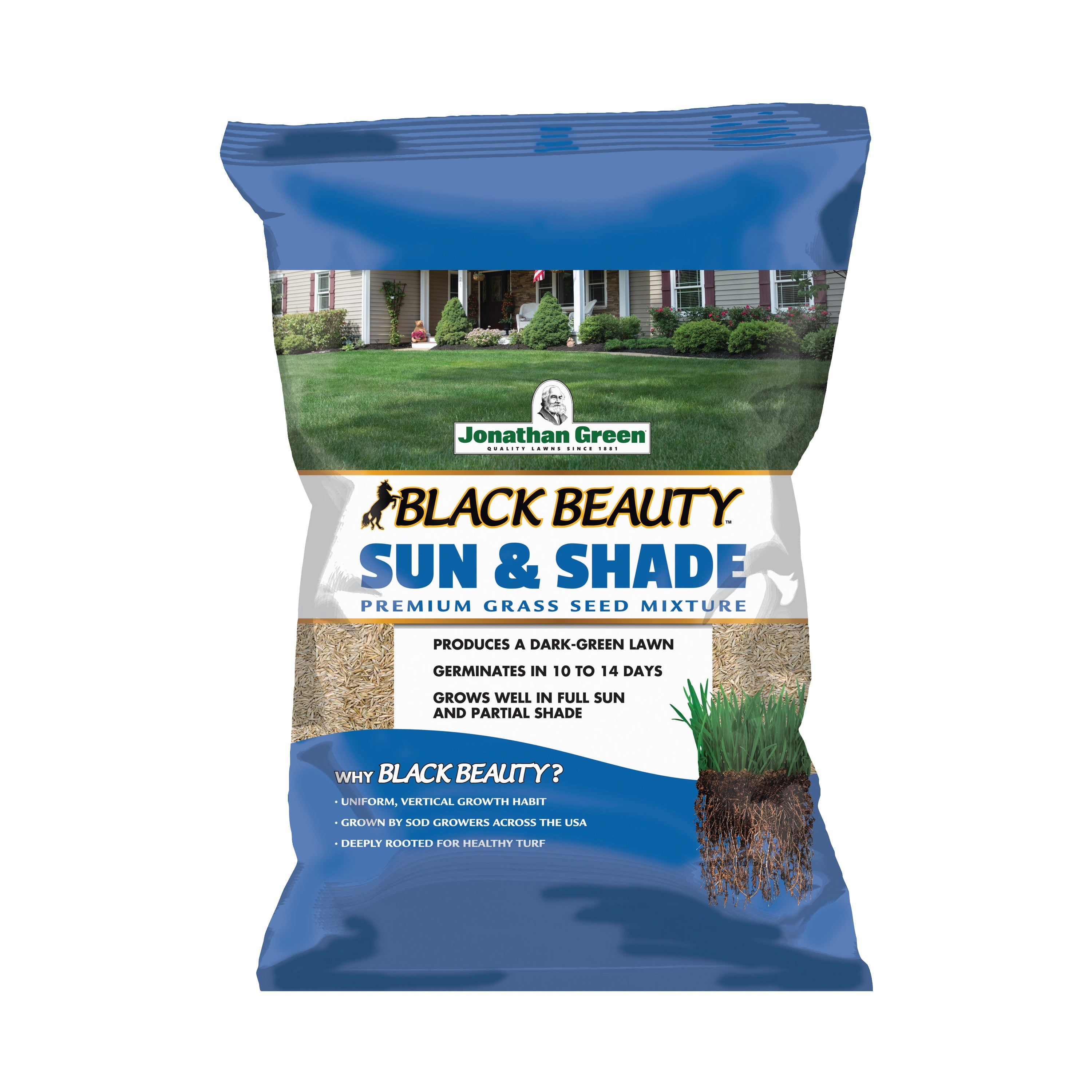 Jonathan Green Black Beauty Sun & Shade Grass Seed Mixture - Pack of 4 ...