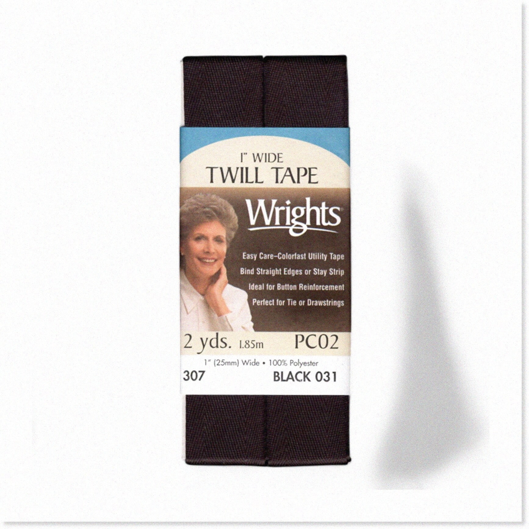 Black Beauty Twill Tape - 1" x 2 Yards: Durable, Versatile, and Stylish Sewing Essential ...