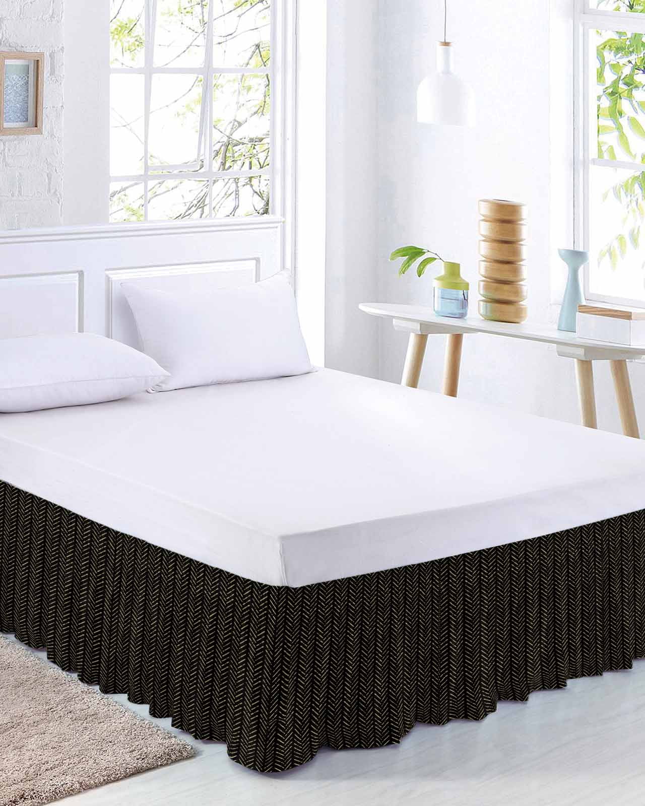 Black Bed Skirt Queen