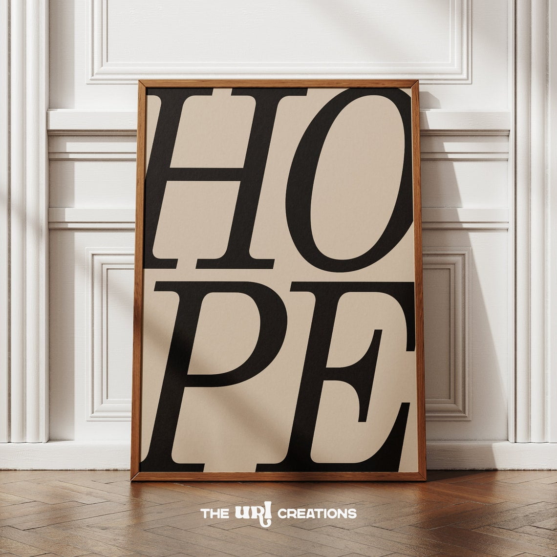 Black Beige Hope Poster Christian Wall Art Bible Quote Wall Decor ...