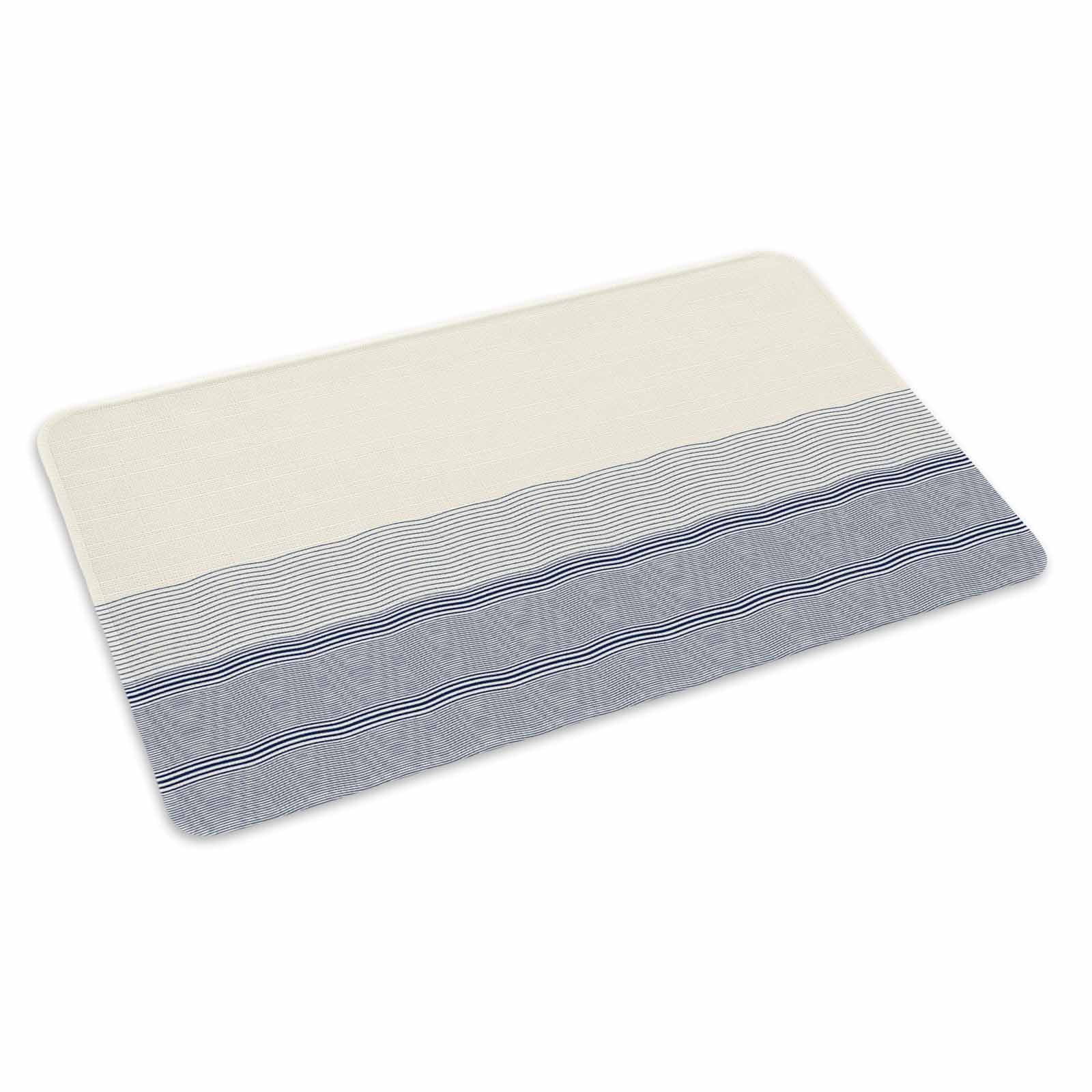 Black Beige Striped Doormat Outdoor Entrance 16"x24", Farmhouse Stripes ...