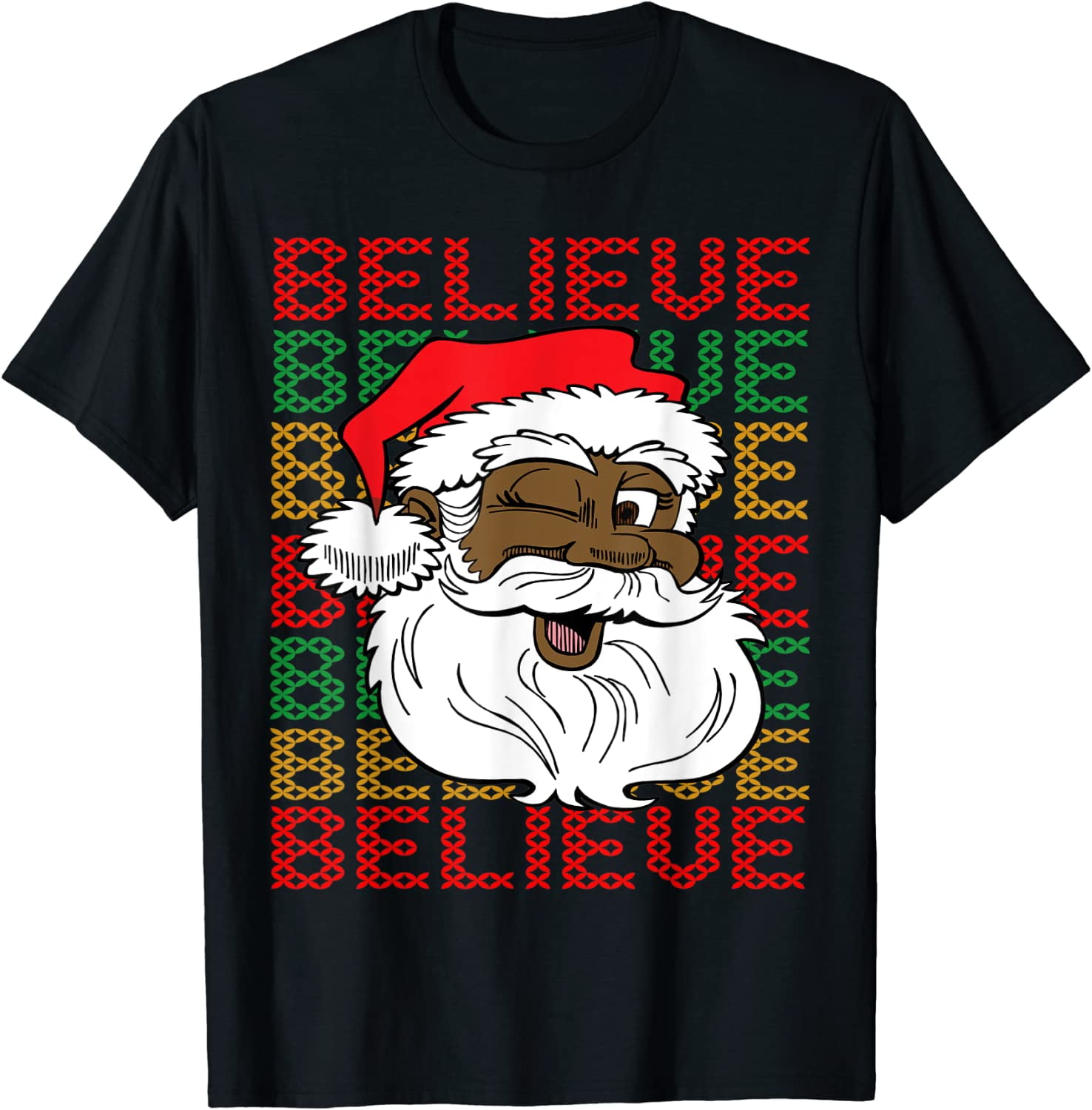 Black Believe Santa Design - Fun African American Santa - Walmart.com