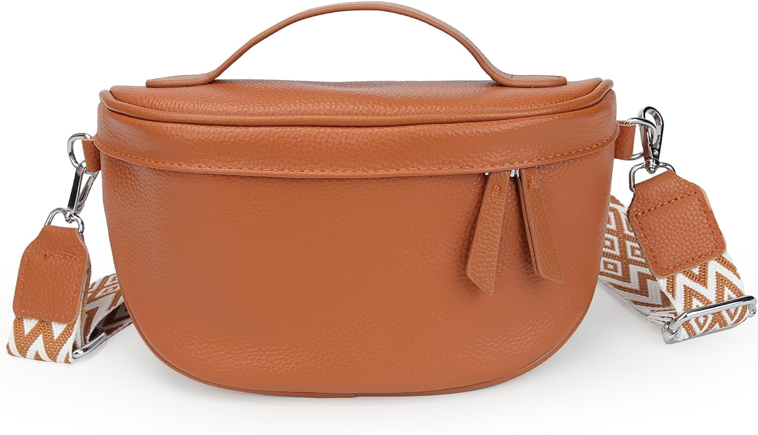 Black Belt Bag For Women Cross body Purse Leather Fanny Pack Bum Bag ...