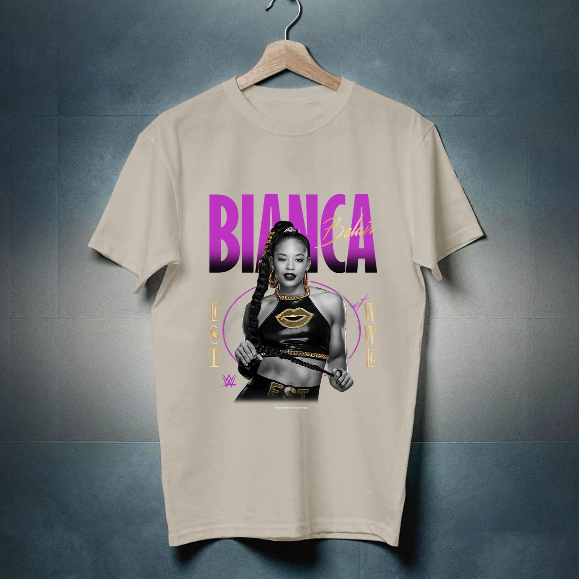Black Bianca Belair EST of WWE T-Shirt - Walmart.com