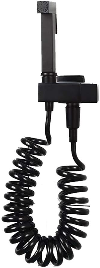 Black Bidet Sprayer for Toilet Brass Cloth Diaper Washer Set Wall ...