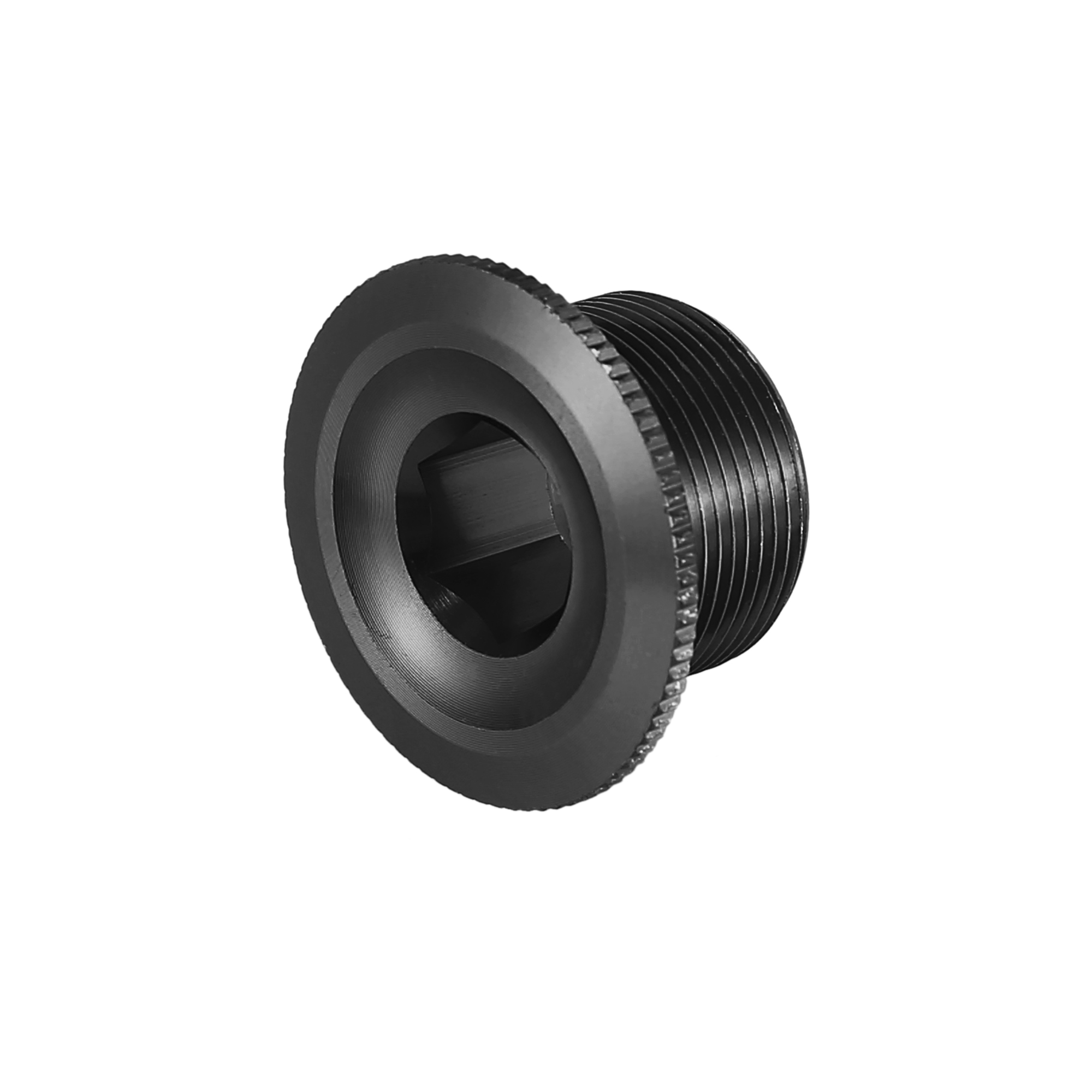 Black Bike Crank Cap Bicycle Crankset Fixing Bolt Screw Fit 20mm ...