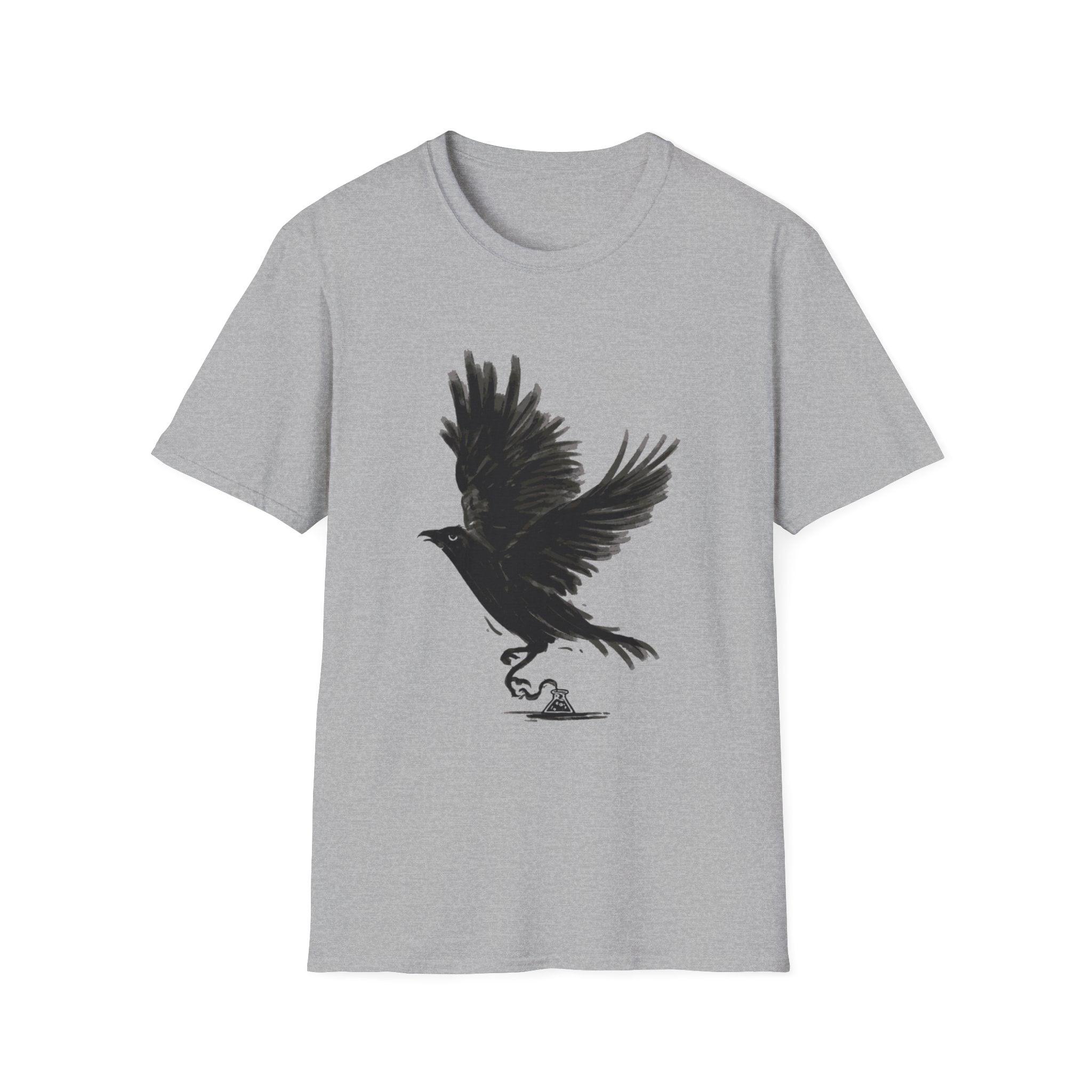 Black Bird Raven Writer Ink Men Women Graphic Tshirt - Walmart.com