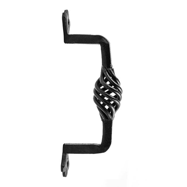 Black Birdcage Cabinet Door Pull 5.35" L Wrought Iron handles Rust Resistant Decorative Pulls ...