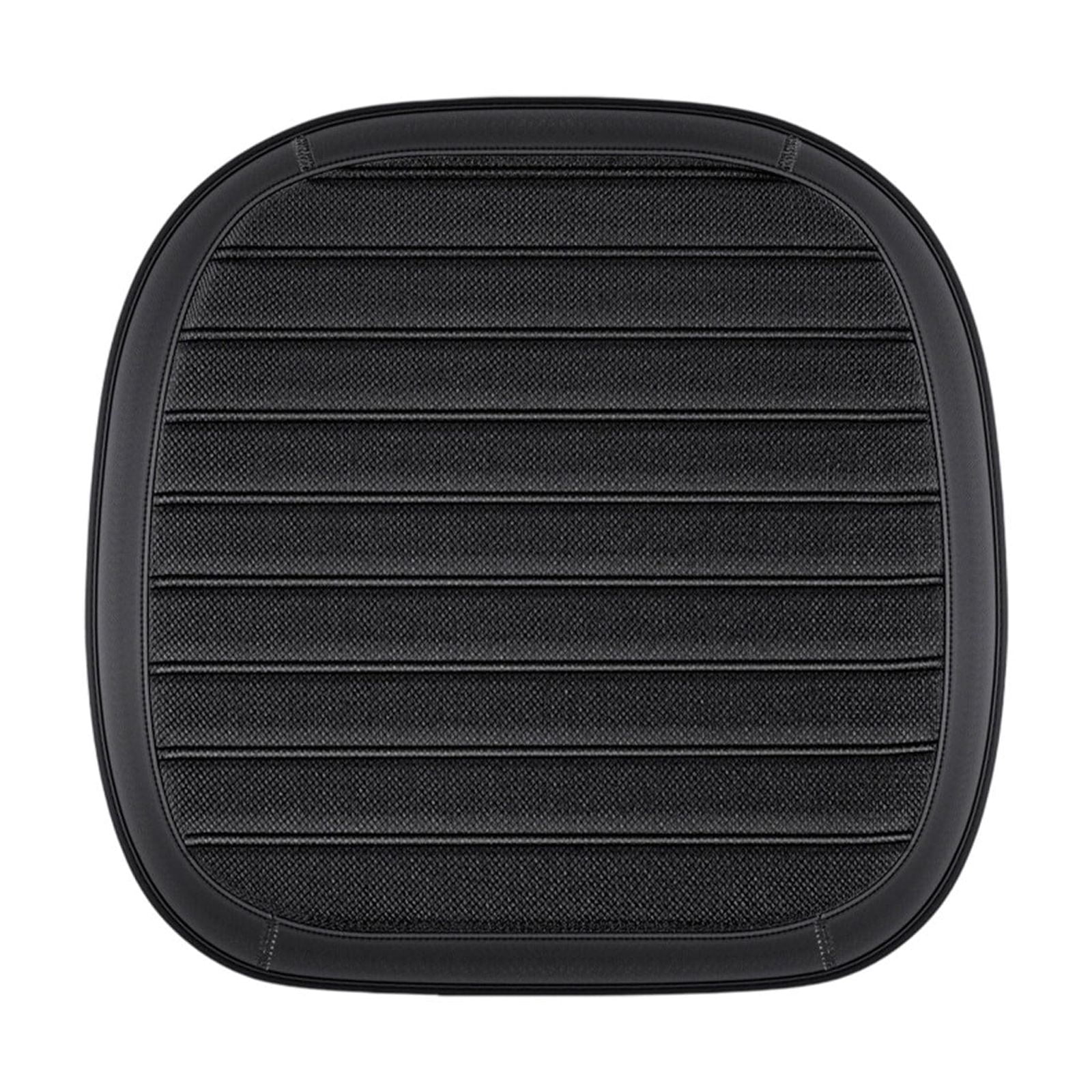 Black Black Linen Car Seat Cushion With Half Cover Design For ...