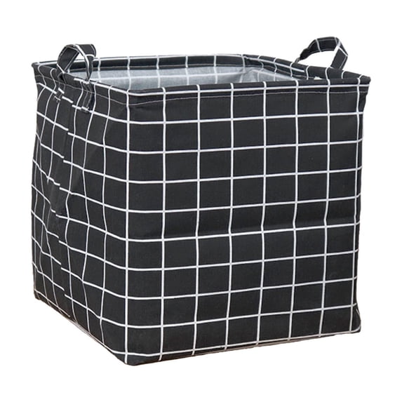 Black Black Storage Basket Gift Shelf Basket Storage Bin Nursery Basket ...