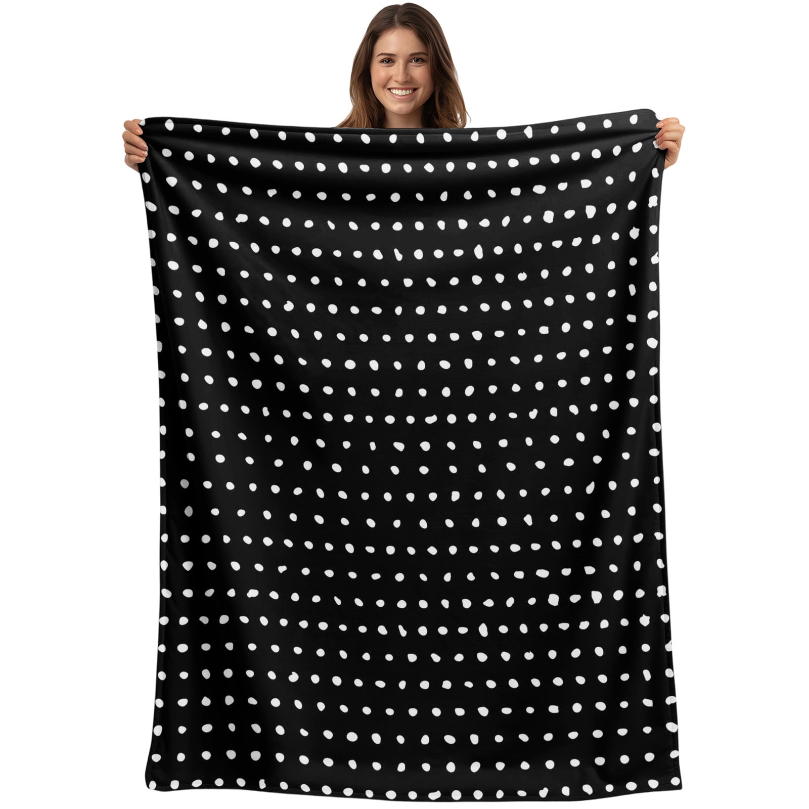 Black Blanket Soft Cozy Warm Throw Blanket for Couch, Plush Fuzzy ...