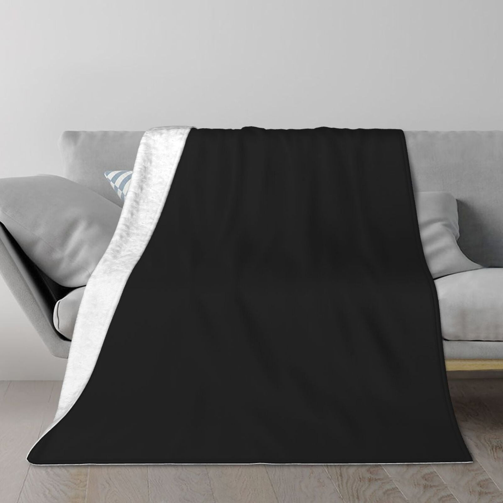 Black Blanket Solid Color Throw Blanket - Walmart.com