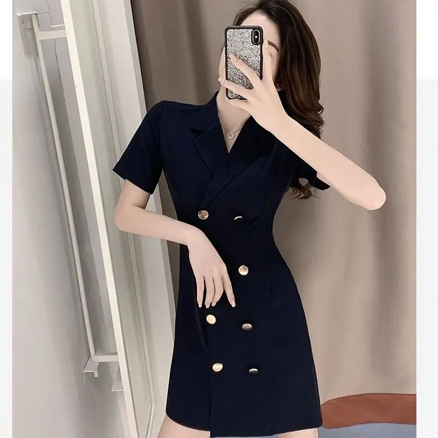 Black Blazer Dresses for Women 2024 Red Formal Occasion Mini Woman ...