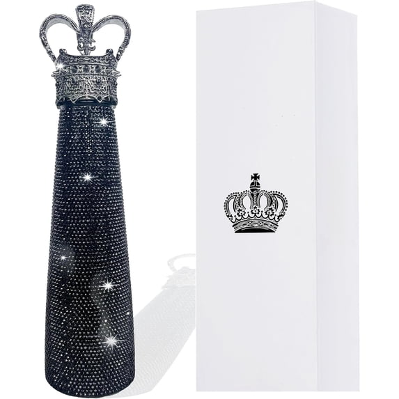 Black Bling Water Bottle Rhinestong Black Rhinestone Water Bottle ...