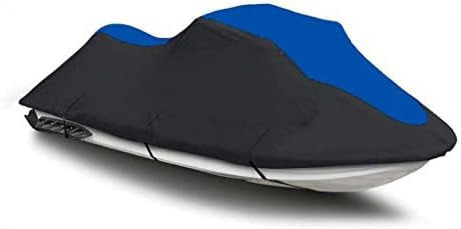 Black/Blue Heavy-Duty Cover Compatible for Yamaha Wave Runner XLT 1200 ...