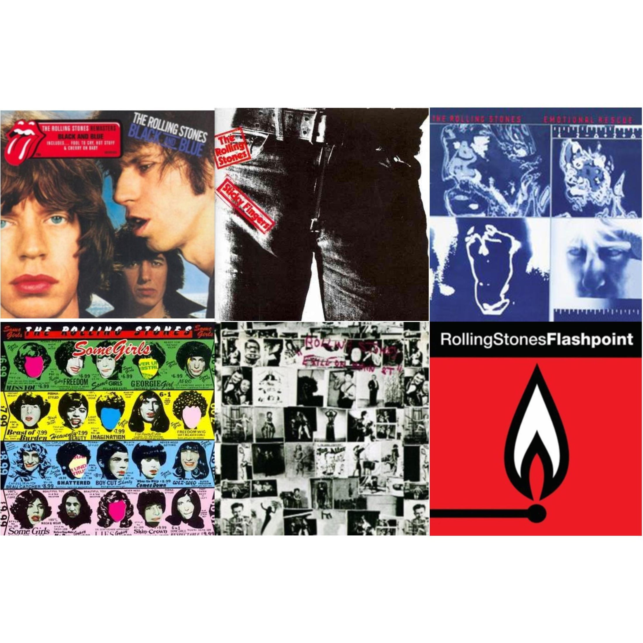 Black & Blue & Sticky Fingers & Emotional Rescue & Some Girls & Exile ...
