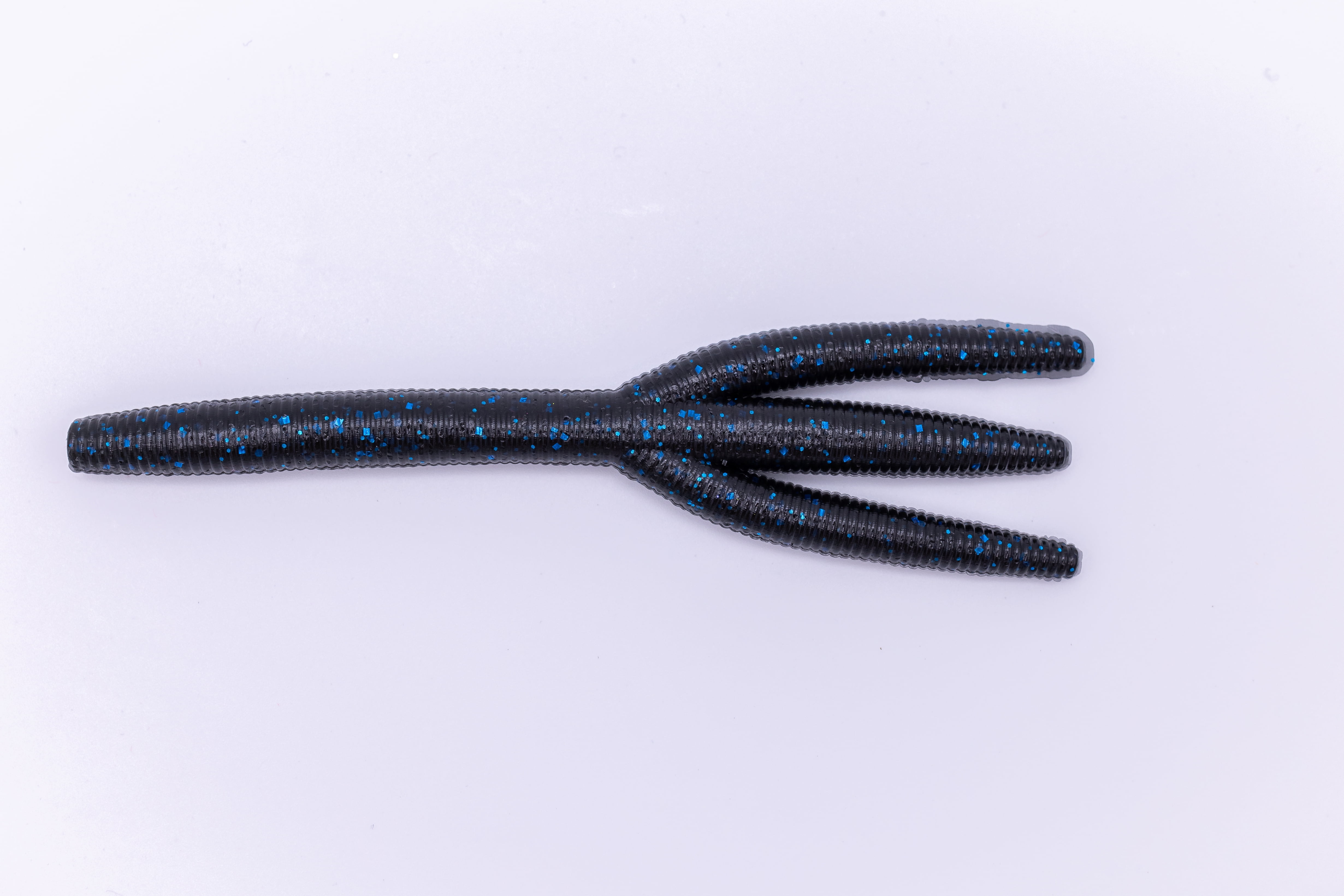 Black Blue Triple Threat 5" Soft Plastic Fishing Lures 6 Pack ...