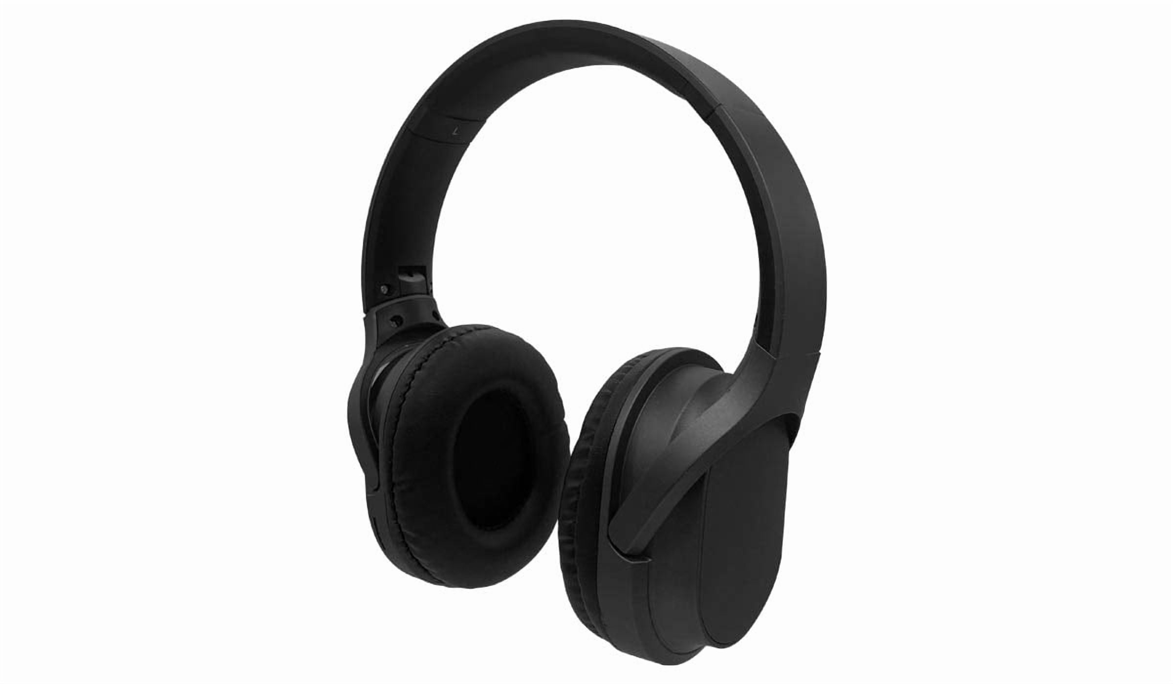 Black Bluetooth Headphone with black soft comfort padding & Chrome ...