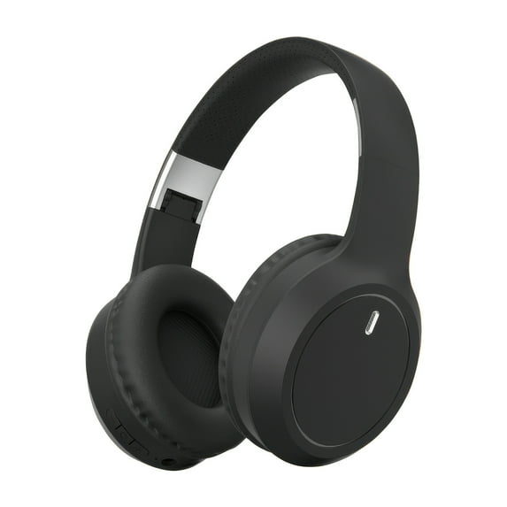 Black Bluetooth Headphones Wireless Over Ear Headphones With Microphone ...