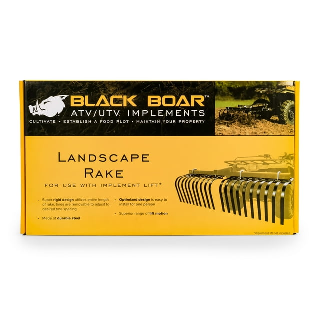 Black Boar ATV Landscape Rake Implement - Walmart.com
