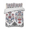 Black Bohemian Flower Quilts Bedding Set Full Size Tribe Boho Aztec ...