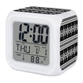 Black Boho Southwestern Digital Alarm Clock for Bedrooms,Smart LED ...