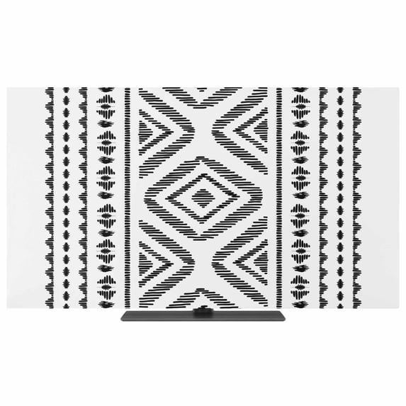 Black Boho TV Dust Cover,Stretchable TV Screen Desktop Computer ...