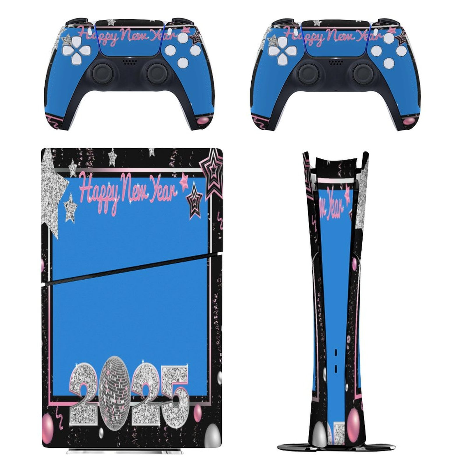 Black, Border, New Year PS5/PS5 Slim Digital Disc Skin Sticker For ...