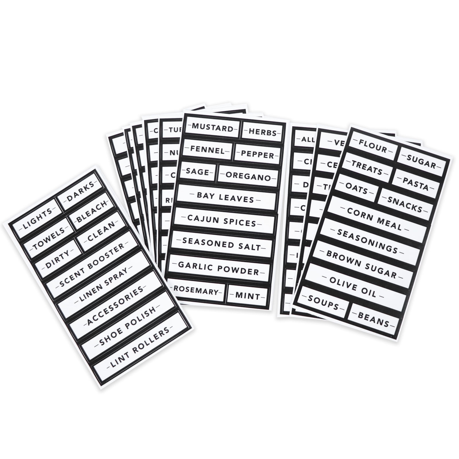 Black Border Rectangle Household Label Stickers by Recollections ...