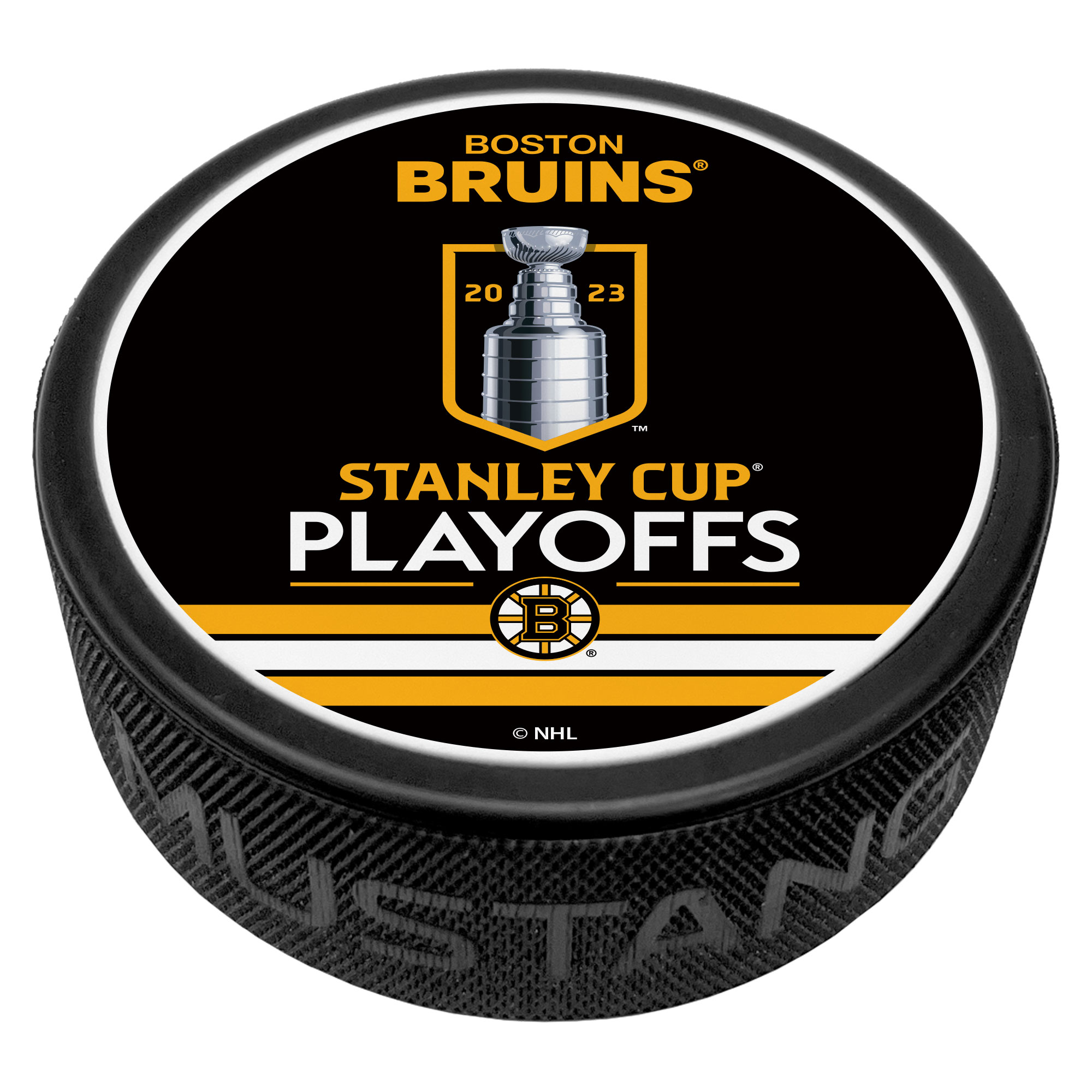 Black Boston Bruins 2023 Stanley Cup Playoffs Hockey Puck - Walmart.com